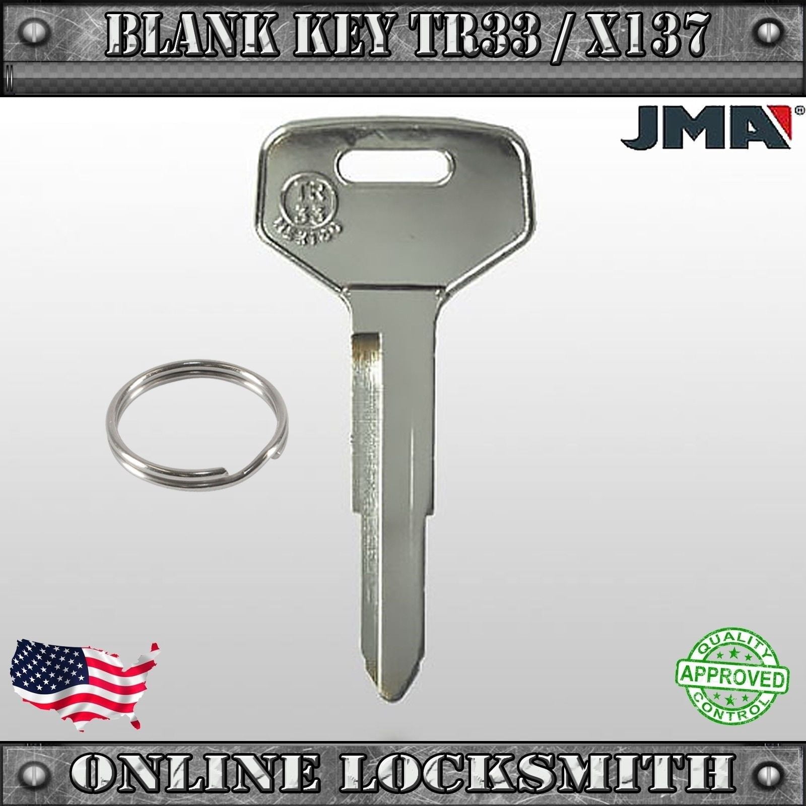 New Uncut Replacement Key For Toyota Vehicles (Old Models) - TR33 ...