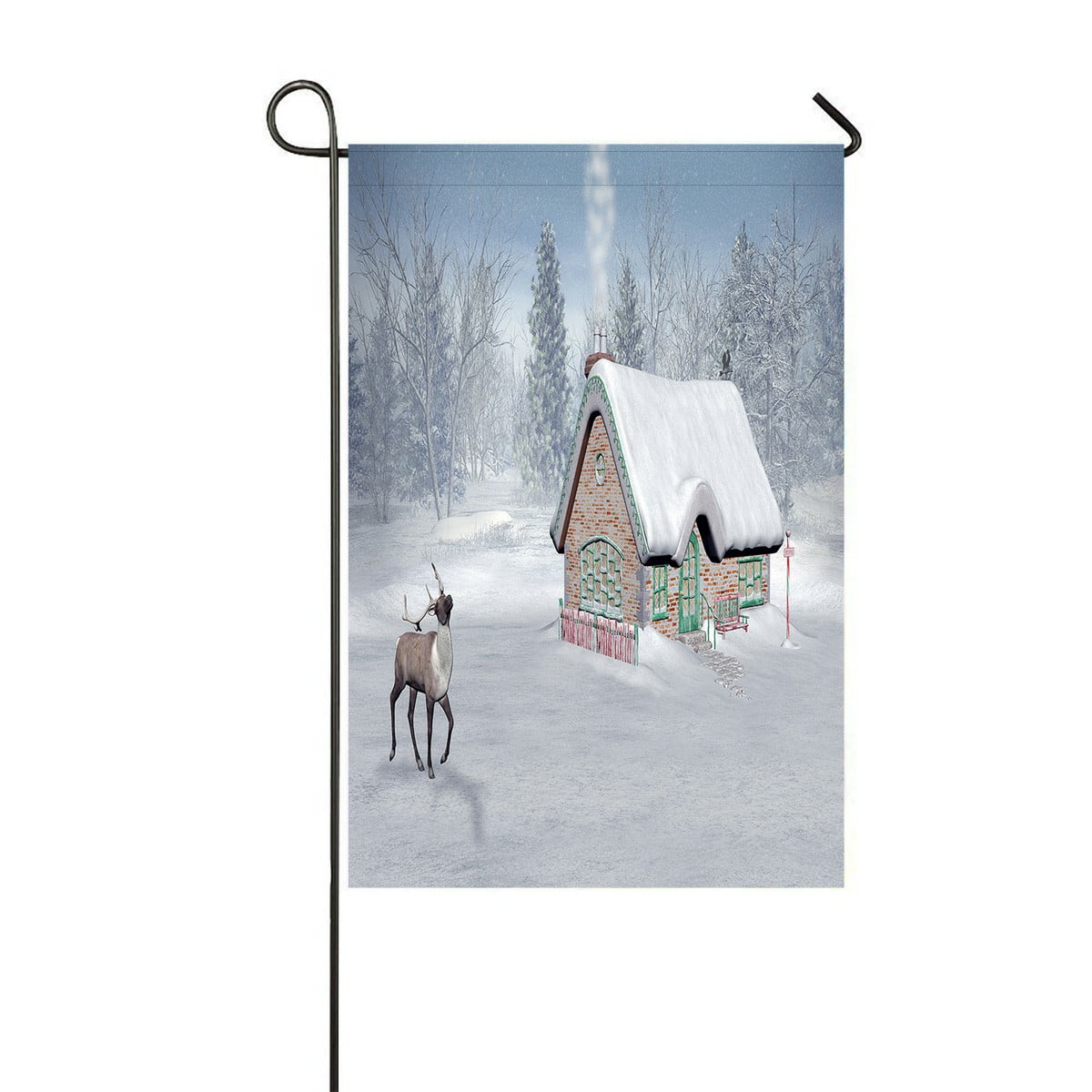 ECZJNT Winter Wonderland Christmas Garden Flag Outdoor Flag Home Party ...