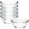 Set of 6 1.5 oz Clear Glass Bowl | Mini Prep Dish for Salt and Spices ...