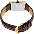 Seiko Ladies Watch SWR066: Light Champagne Dial, Gold Hands, Leather Band - Walmart.com