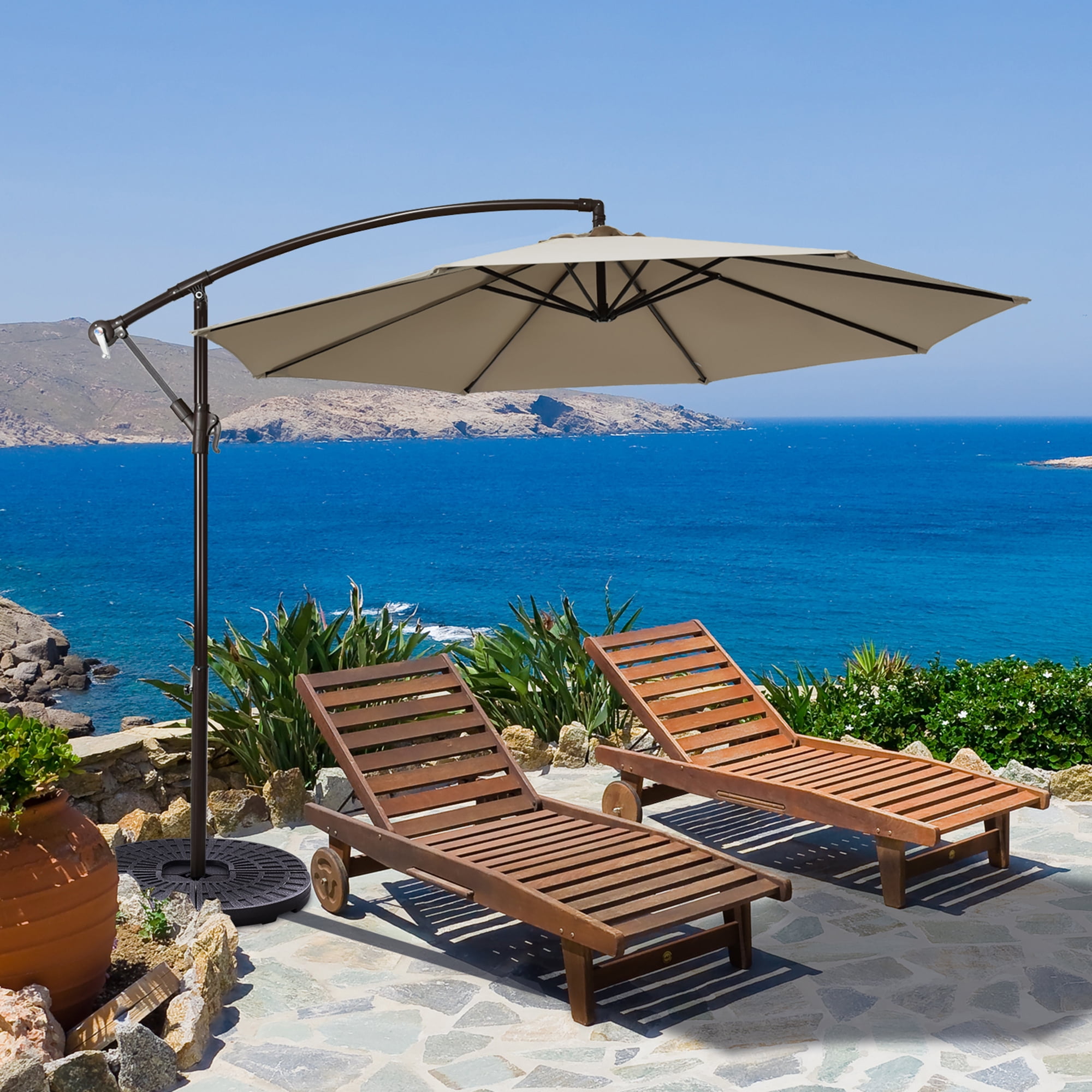 Click here for Gymax 10 Ft Patio Cantilever Offset Umbrella Yard... prices