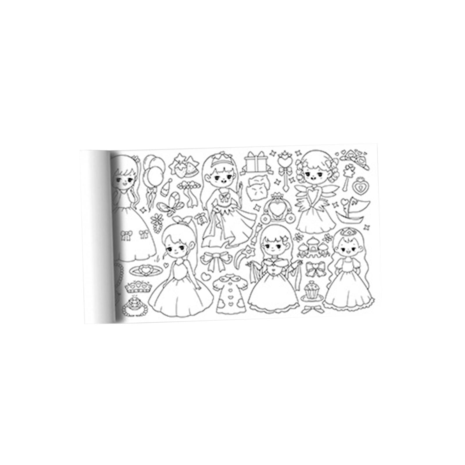 Kids Coloring Paper Roll Coloring Book Paper 30Cmx300cm DIY Art Drawing ...