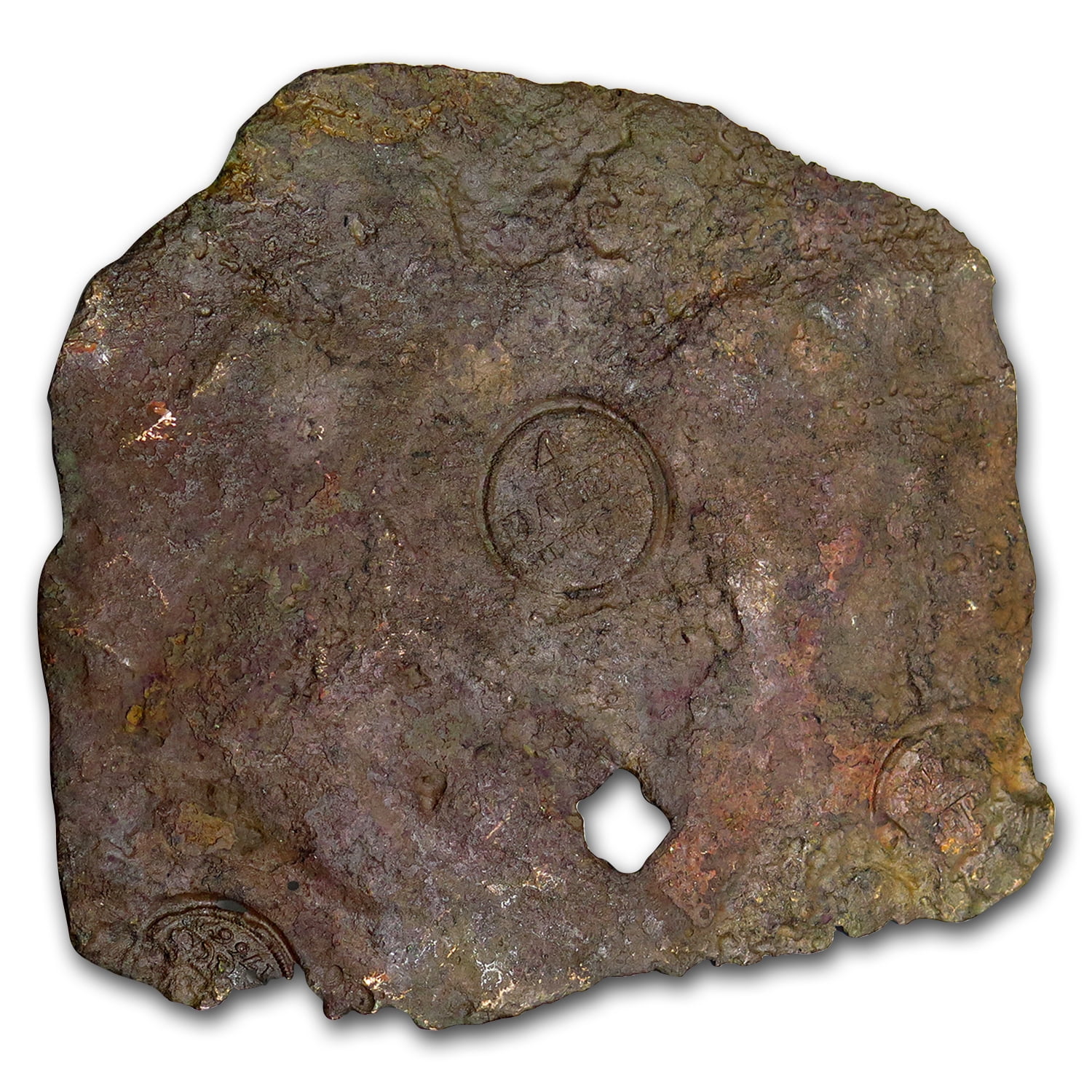 1644-1768 Sweden Copper 4 Daler Plate Money Nicobar Shipwreck - Walmart.com