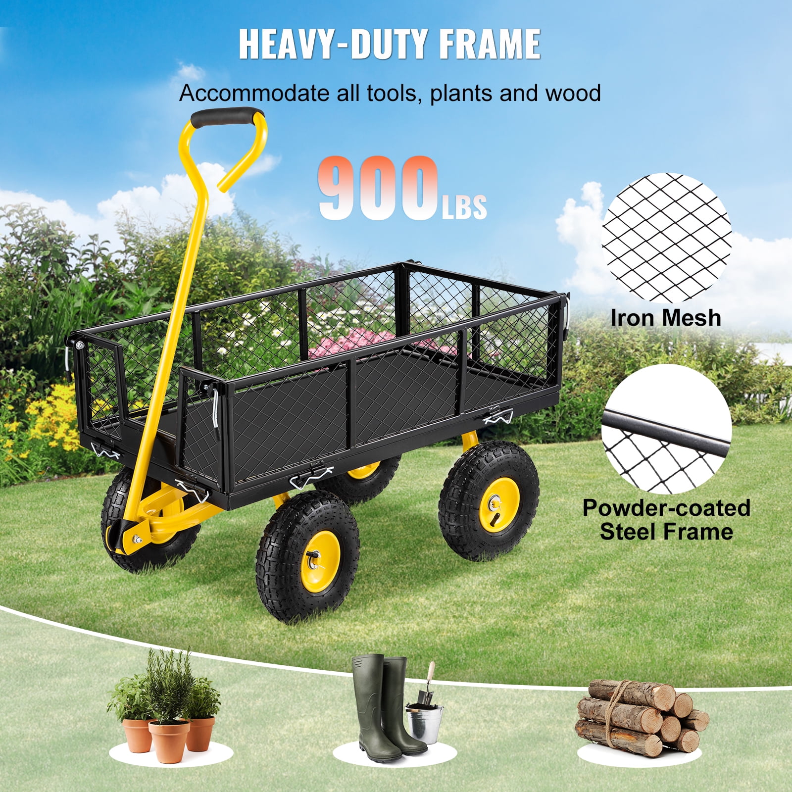 Groundwork Mesh Garden Cart | Fasci Garden