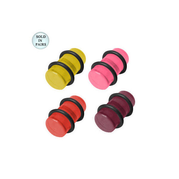UV Acrylic Ear Plugs 000 Gauge - 4 Colors Available - Walmart.com