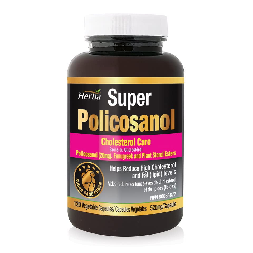 Herba Policosanol 20mg with Fenugreek and Plant Sterol Esters - 120 ...