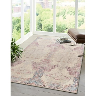 Rugs.com Deepa Collection Rug – 8' x 10' Ivory Medium Rug Perfect For ...
