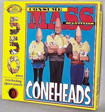Vintage SNL Coneheads "Consume Mass Quantities" 550 Piece Jigsaw Puzzle ...