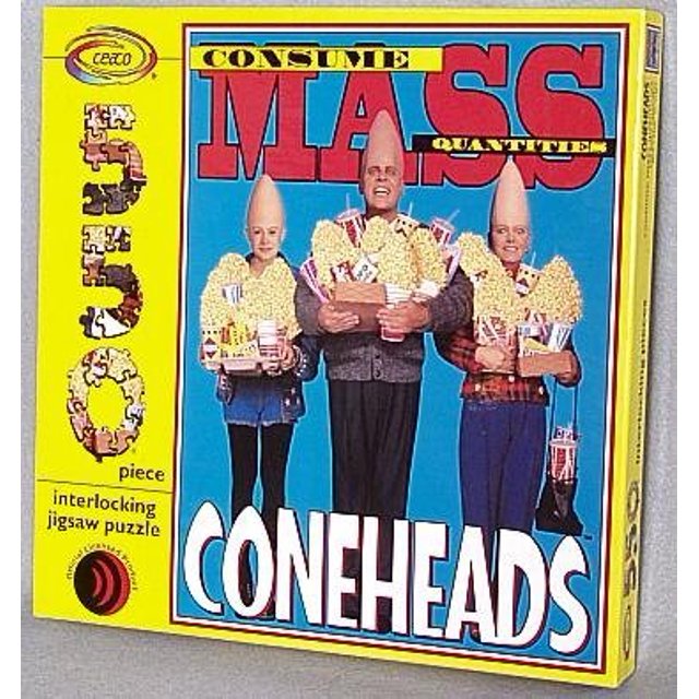 Vintage SNL Coneheads "Consume Mass Quantities" 550 Piece Jigsaw Puzzle ...