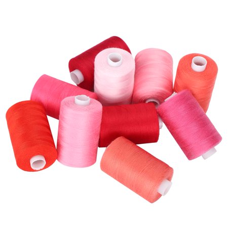 Red Sewing Thread, Red Sewing Thread Set Sewing Thread Roll 10 Rolls ...