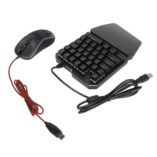 Keyboard Mouse Converter Set Rgb Gaming Mouse Lightweight Keypad Mouse Adapter Set Plug And