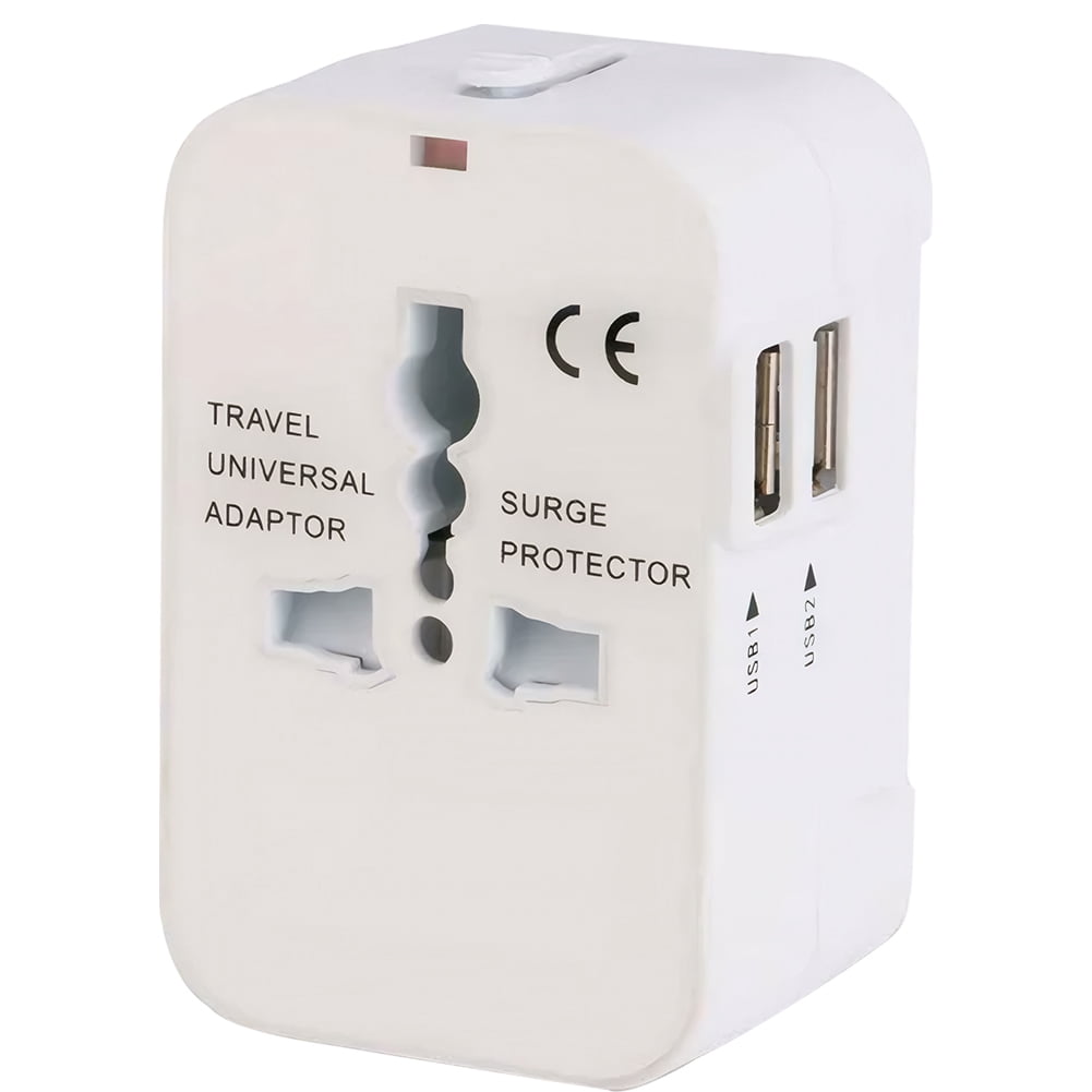 Conector Adaptador Enchufe EU UK US AU Con Puerto USB Dual | Walmart en ...