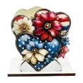 CVLNCYCLING Independence Day Wooden Tissue Shelf, Patriotic Holiday ...