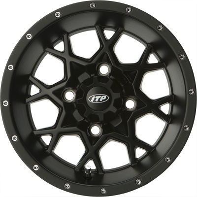 ITP Hurricane Wheel Black 14X7 4X4 2+5 1428639536B - Walmart.com ...