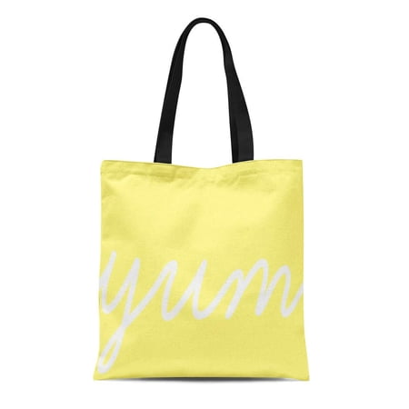NUDECOR Canvas Tote Bag Yum Funny Cook Bon Appetit Saying Reusable ...