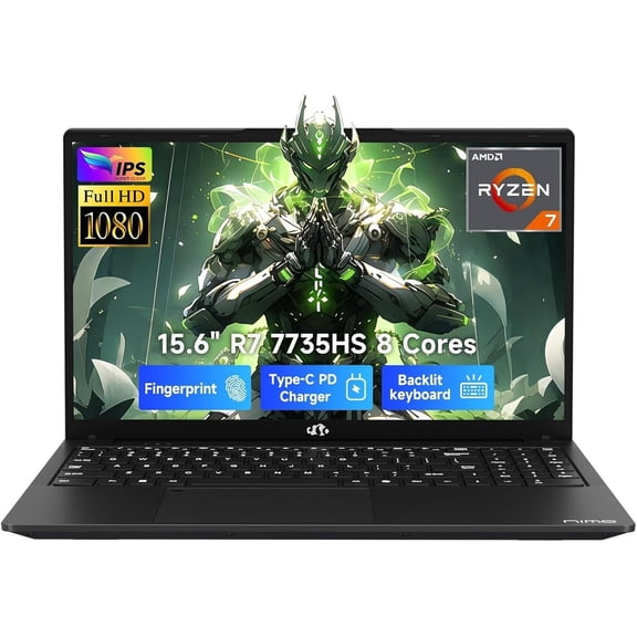 NIMO 2026 15.6" Laptop, AMD R7 7735HS Up to 4.75GHz, Beat i7-12650H ...