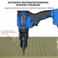 Electric Rivet Tool,With Mode And Mode And Motor Rivet Hine Battery 2 ...