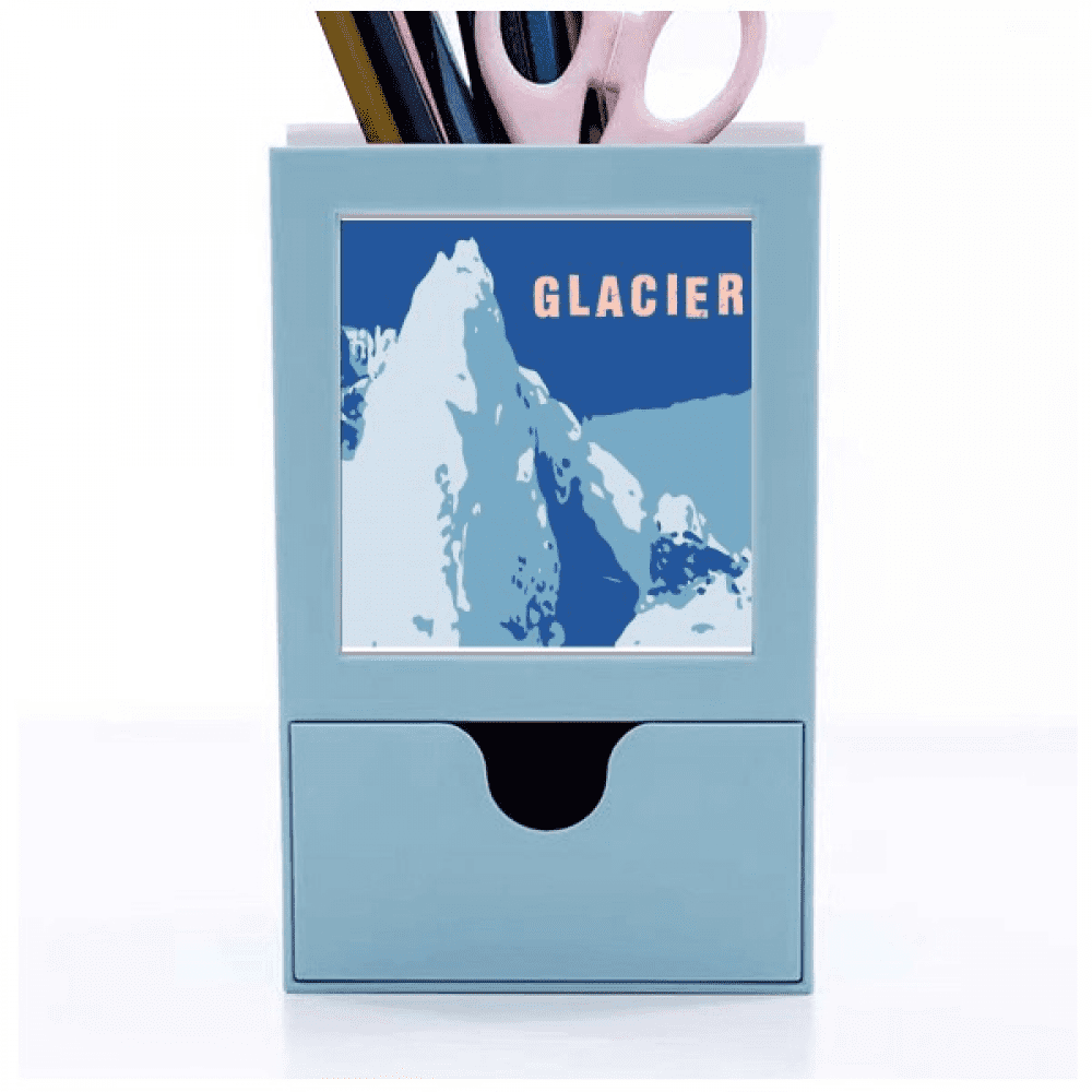 Crystallization Glacier Snow Desk Supplies Organizer Pen Holder Card ...