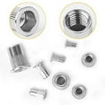 BTOER 205PCS 304 Stainless Steel Rivet Nut Assort Set Flat Head ...
