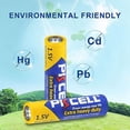 PKCELL AAA R03P UM4 1.5V Battery, 24PCS Triple A Carbon Zinc Batteries ...