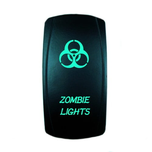 STV Motorsports Green LED Laser Rocker Switch ZOMBIE LIGHTS - Walmart.com