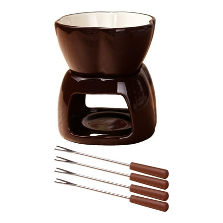 Fondue Pot Set Cheese Melting Ice Cream Maker Portable Furnace Cheese ...