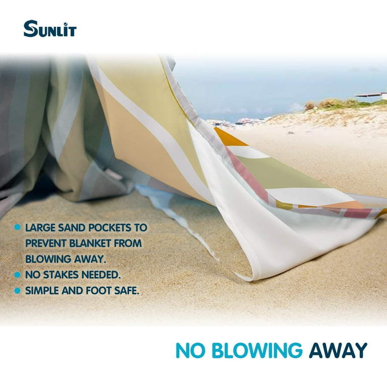 Sand Sound Proof Blanket Aiwanto Sand Free Beach Mat, Quick Drying