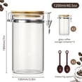 2 Pack 40.5oz Coffee Bean Storage Container with Airtight Bamboo Lids ...
