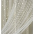 Star Cut-out Blackout Window Panel Pair White 50x63X2 - Walmart.com