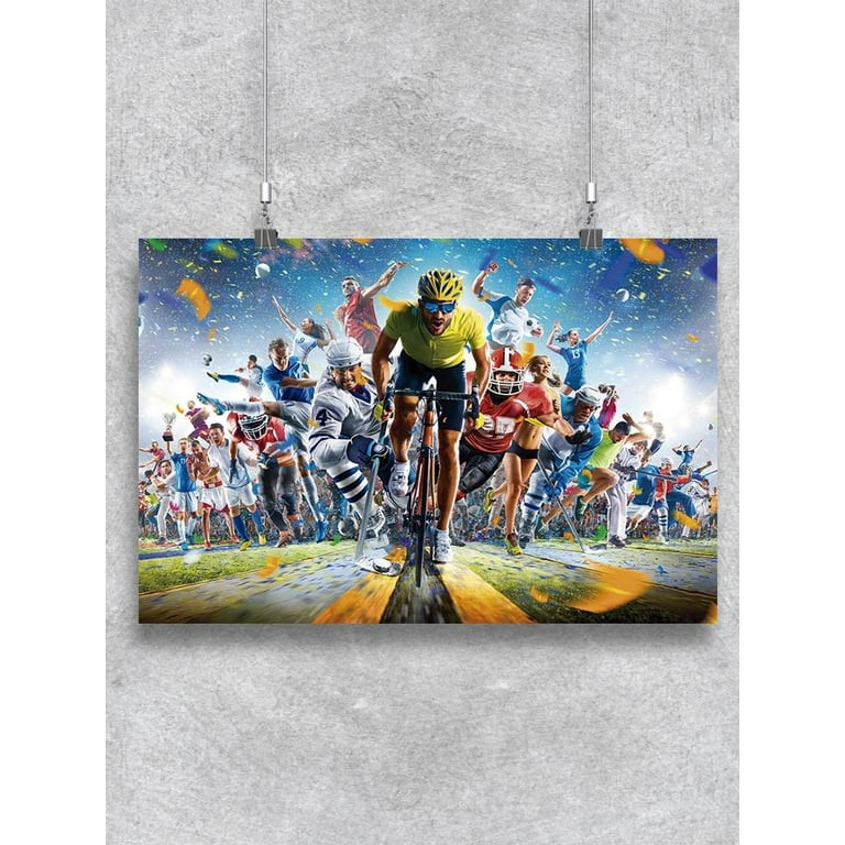 Sports Collage Painting