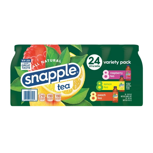 Snapple Ice Tea Drink, Variety Pack, 24 Pk./20 fl. oz. - Walmart.com