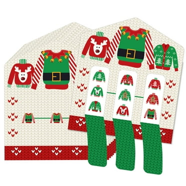 Big Dot of Happiness Ugly Sweater - 2-in-1 Holiday and Christmas Party ...