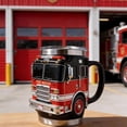 Firefighter Coffee Mug, 3D Fire Truck Stainless Steel Double Wall ...