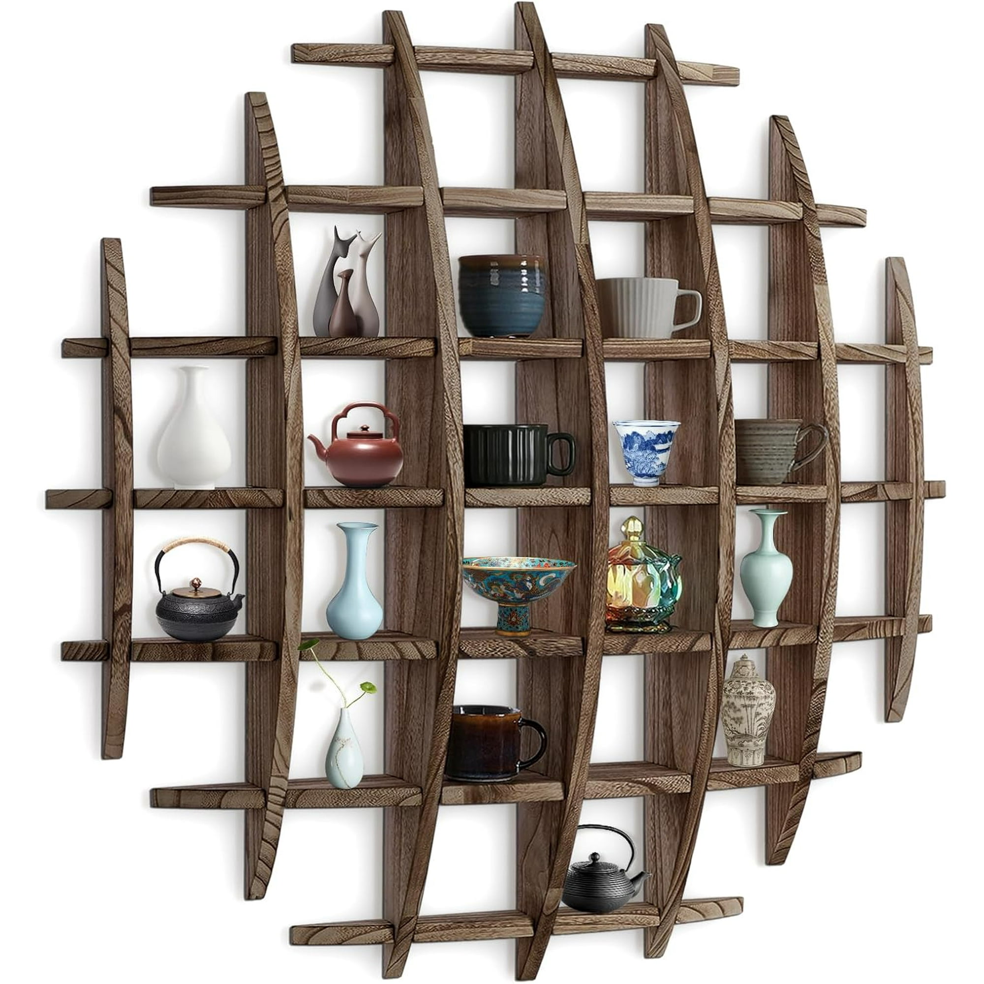 Click here for Ld Seller Wood Teapot Display Wall Decoration - 39... prices