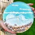 4 Sheets Ocean Waves Resin Stickers Self Adhesive Sea Wave Beach Theme ...