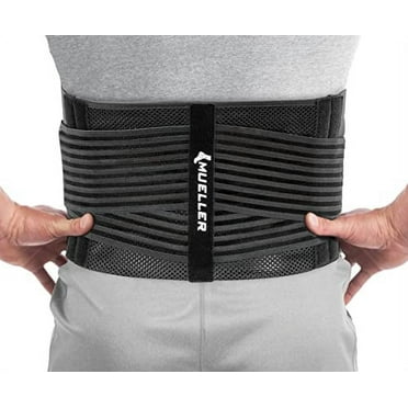 Mueller Adjustable Lumbar Back Brace with Removable Pad, Regular, Fits ...