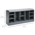 Best Choice 46in Organizer Furniture, Shoe Storage Rack Bench w/ Padded ...