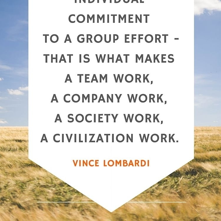 Teamwork Quote Lombardi