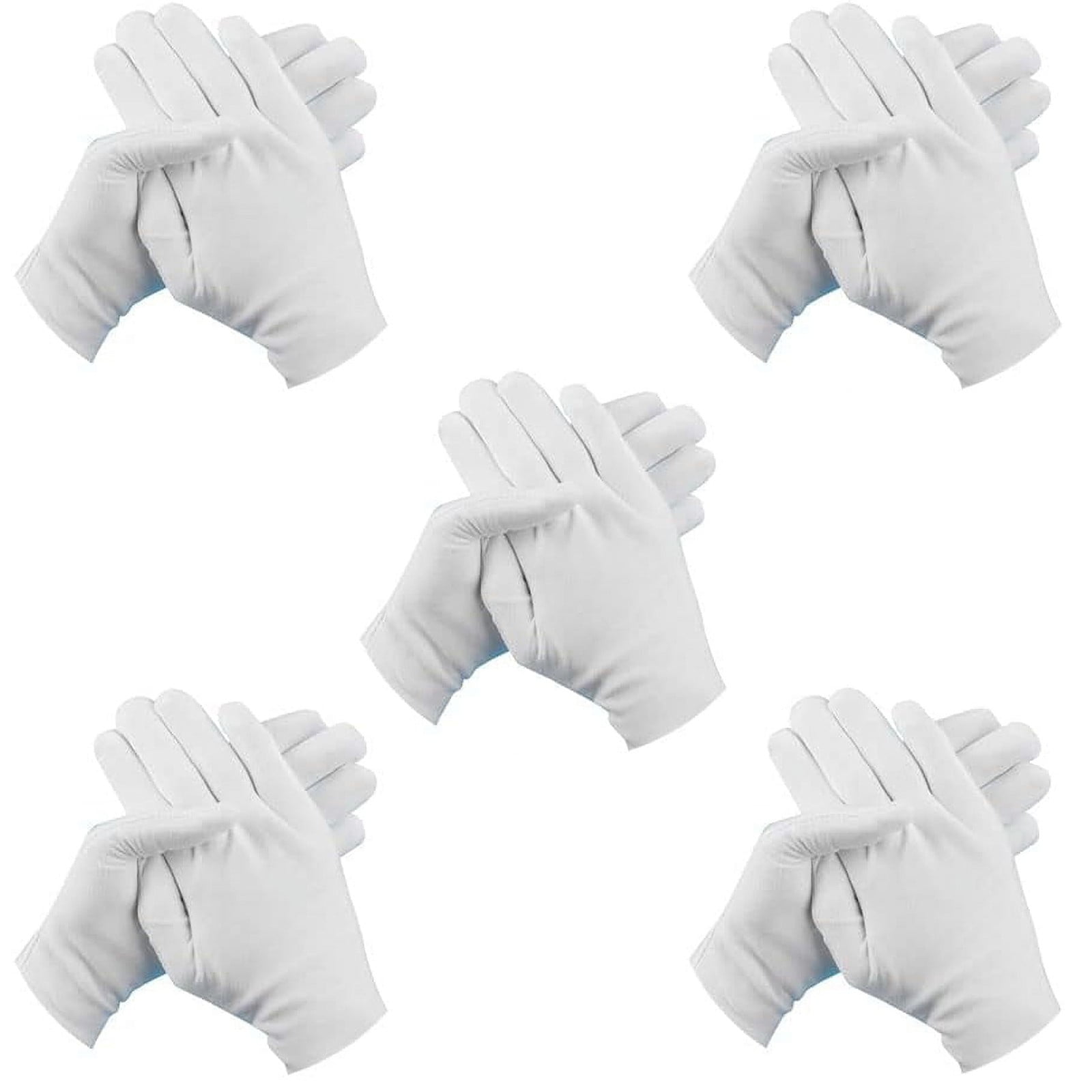 Click here for Xipyykm 5 Pairs Of White Cotton Gloves Breathable... prices