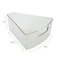 Kitchen Details 2 Pack Triangular Lazy Susan Organizer Bins in Clear ...
