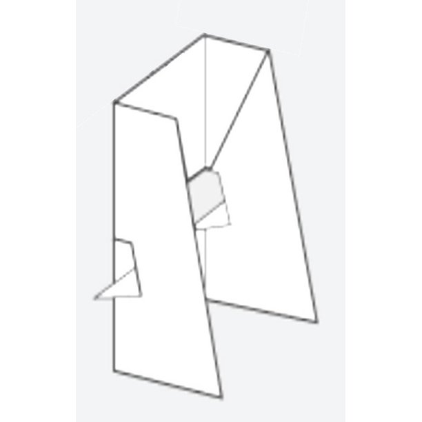 Double-Wing Easel, 9" Tall x 2-1/2 Wide, White Text Board: 36 pt - PK ...