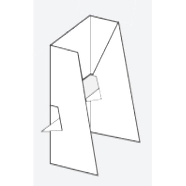 Double-Wing Easel, 9" Tall x 2-1/2 Wide, White Text Board: 36 pt - PK ...