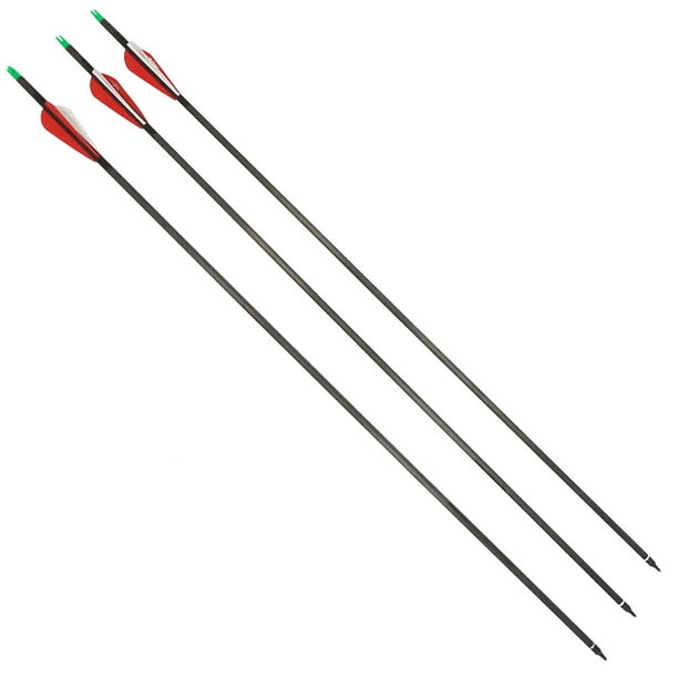 Safari Choice Archery Hunting Carbon/Fiberglass Mix Arrows 30" (3 Pack ...