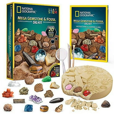 National Geographic 200 Piece Rock and Fossil Kit - Includes ...