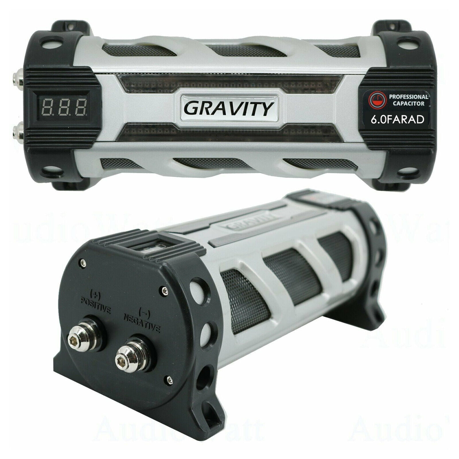 Gravity 6.0 Farad Car Audio Battery Stiffening Portable Power Capacitor ...