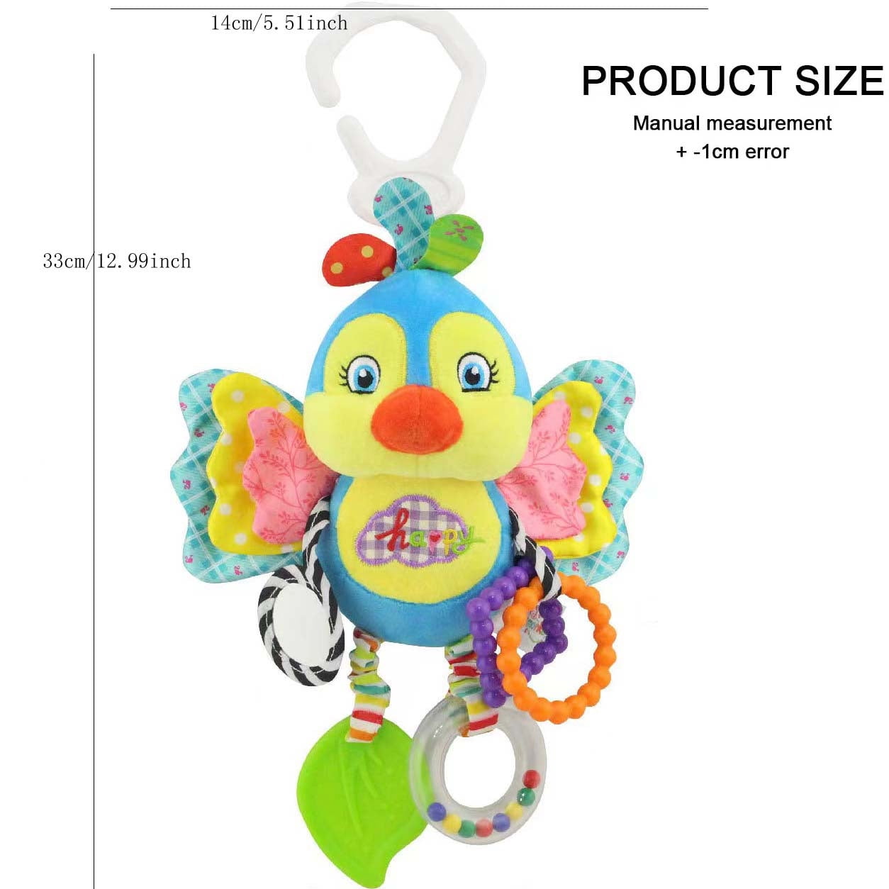 Sensory-Rich Clip-on Car Seat & Stroller Toys for Babies - Cartoon ...