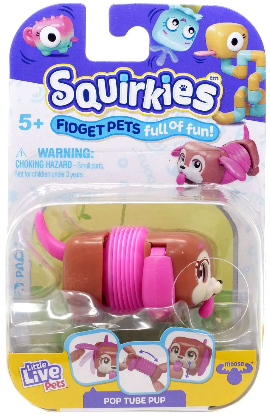 Little Live Pets Squirkies Pop Tube Pup Figure - Walmart.com