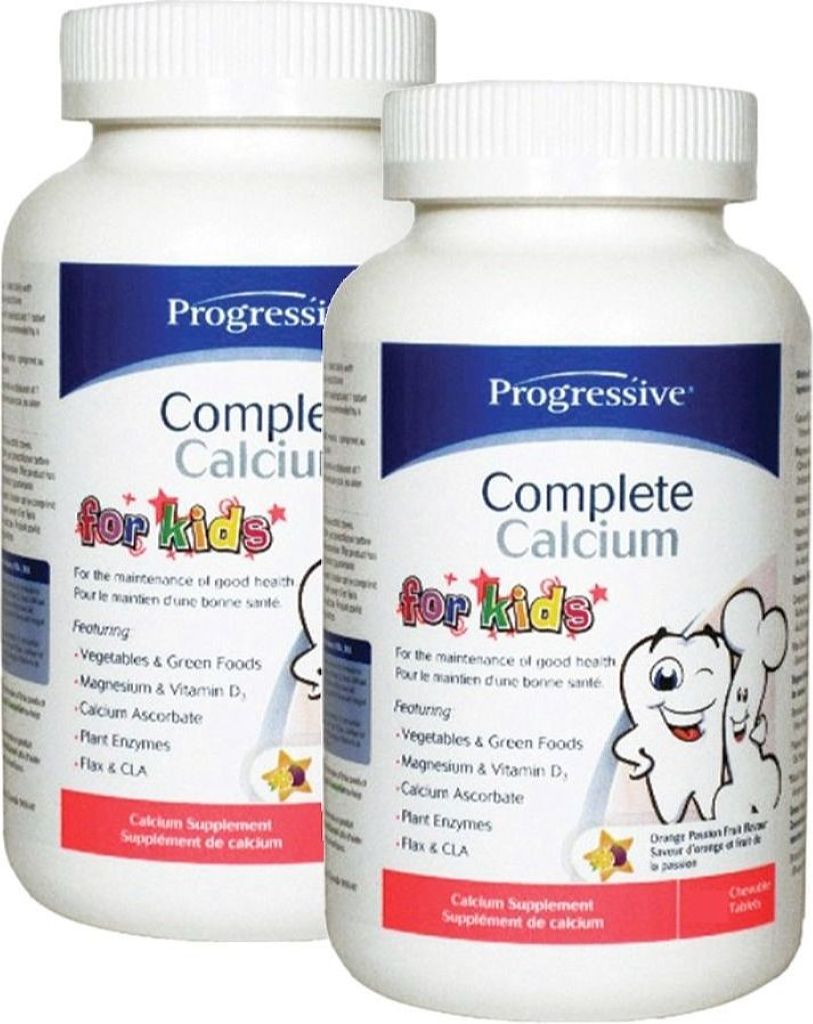 PROGRESSIVE Complete Calcium for Kids (60 Chew Tabs) 2-Pack | Walmart ...