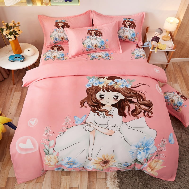 Cartoon Bed Duvet Cover Set King Size 3PCS 3D Print Comforter Cover Bed ...