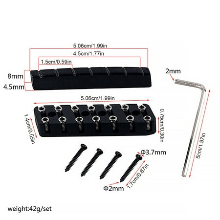 Electric Headless Guitar Locking Nut 7 String Brass Portable ...